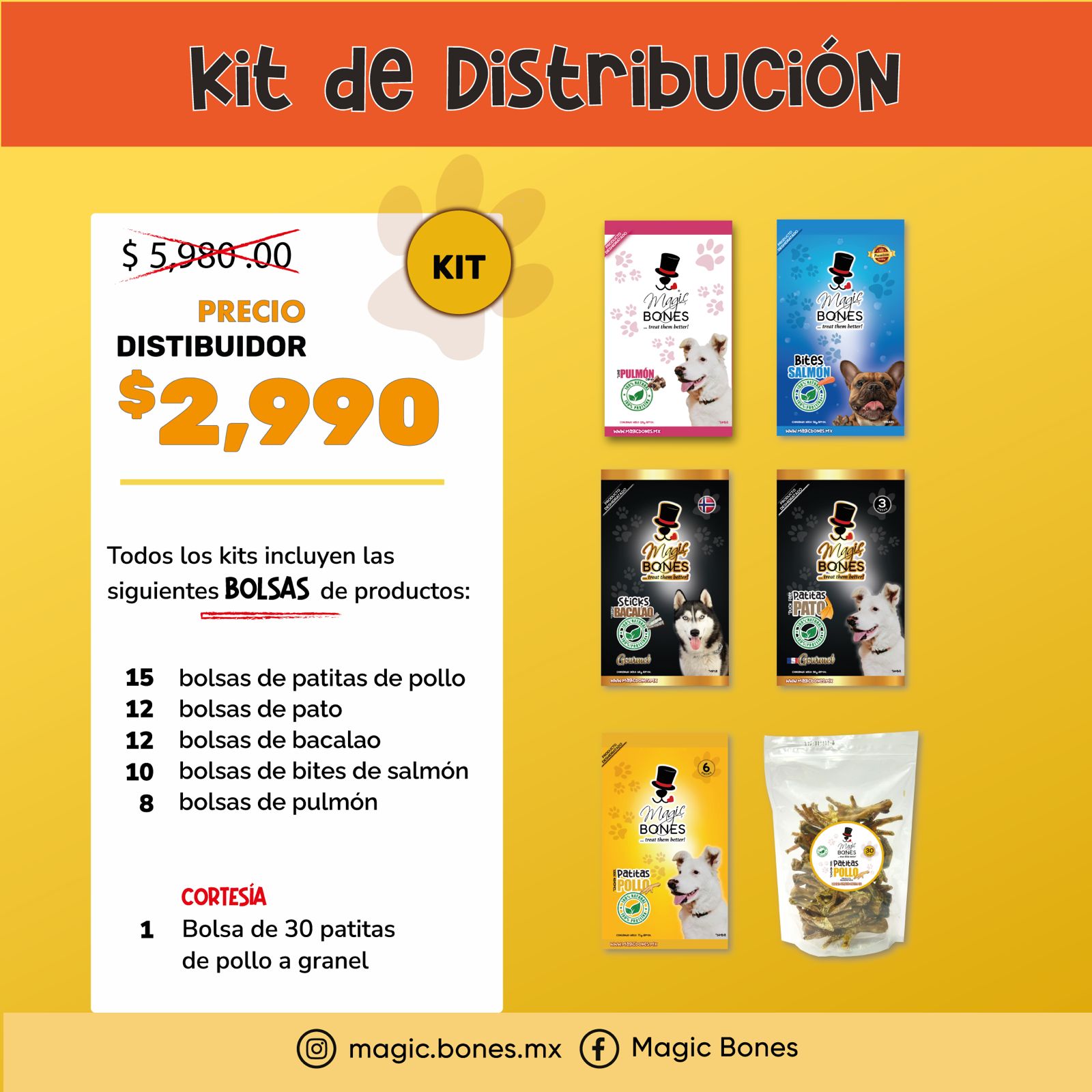 Kit Distribuidor – magic bones