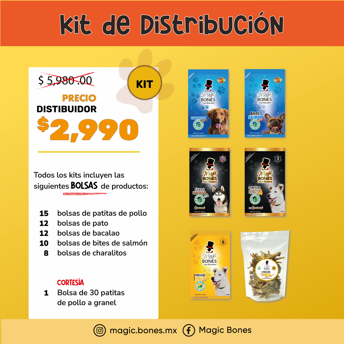 Kit Distribuidor – magic bones